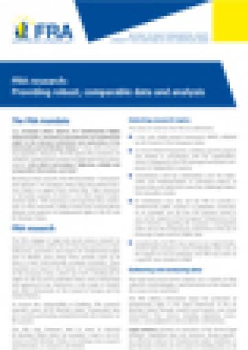 FRA research: providing robust, comparable data and analysis | European Union Agency for ...
