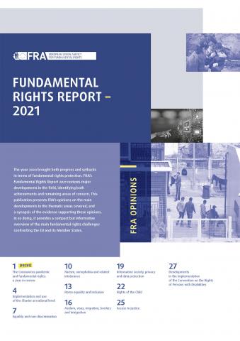 Fundamental Rights Report 2021 – FRA opinions | European Union Agency ...